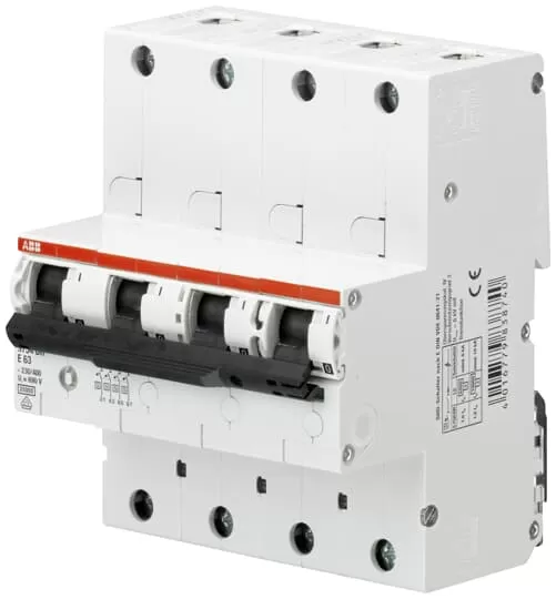 ABB S754DR-E 63 sel. Haupt-LS SHU E-Char.,25kA,63A,4P 2CDH784001R0632
