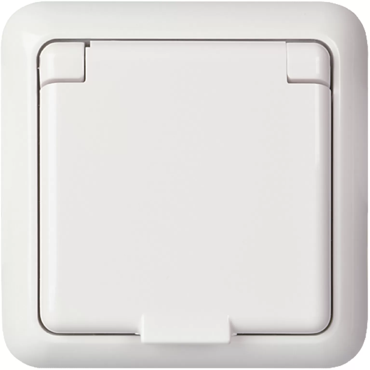 Elso Steckdose 16A komplett IP44 FASHION Steckklemme reinweiß 225044