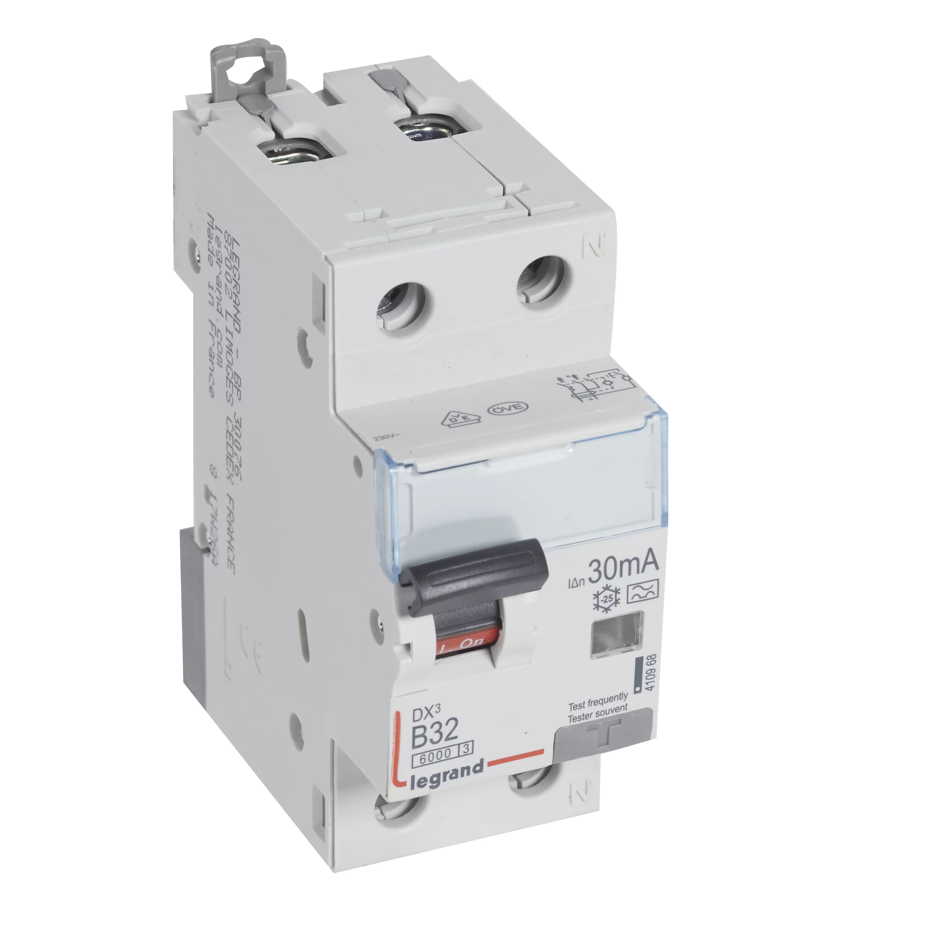 Legrand DX3 FI/LS-Schalter B-Charakteristik, 32A, 1P+N, 6kA, 30mA, Typ ...