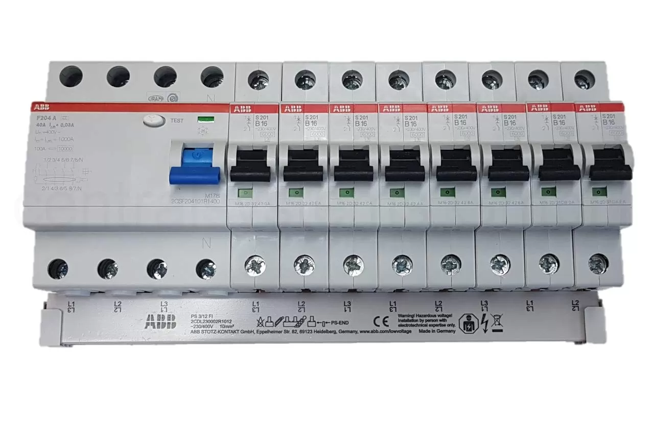 ABB F204A-40/0,03 FI-Schutzschalter 4P,Typ A,40A,30mA 2CSF204101R1400